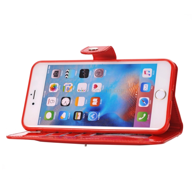 For iPhone 6 Plus Horizontal Flip TPU + PU Leather Case with Holder ...