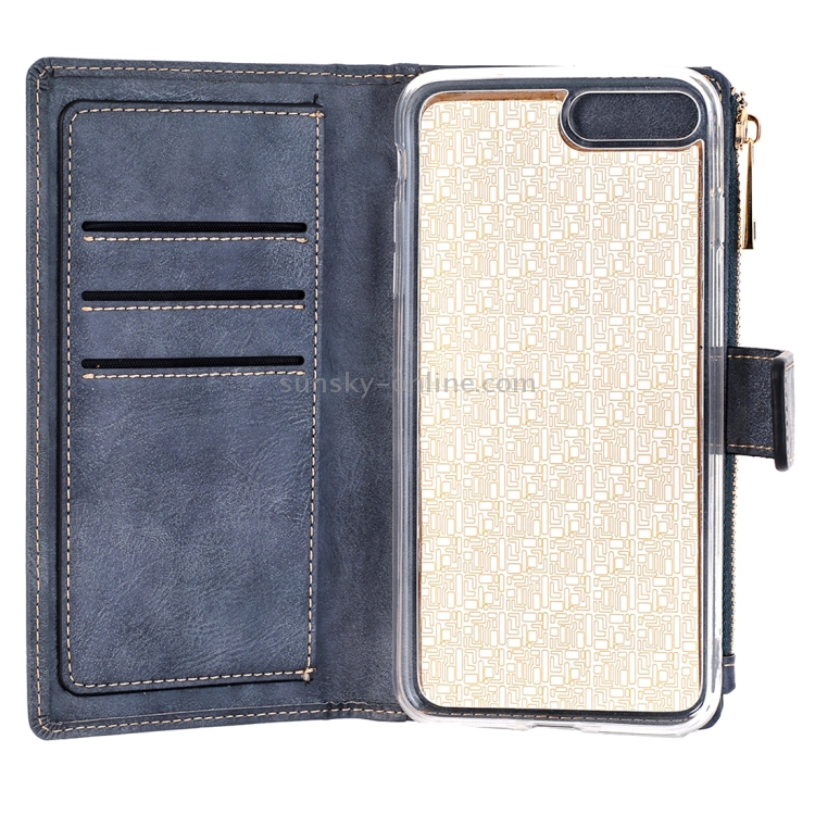 For iPhone 6 Plus & 6s Plus Retro Style Crazy Horse Texture Horizontal ...