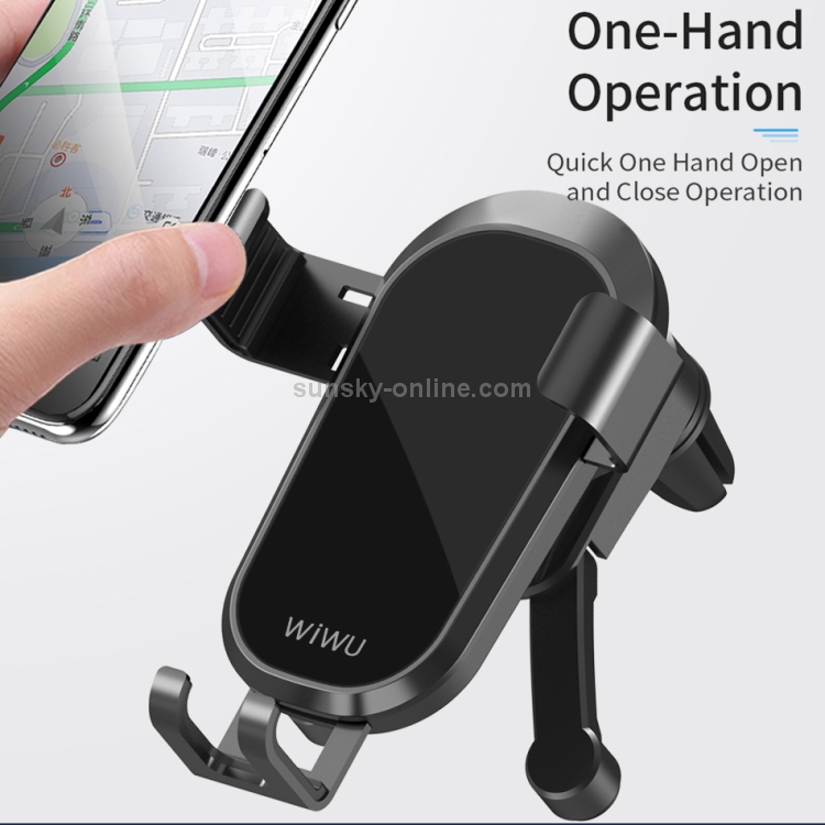 WIWU PL400 Lightweight Design Mini Car Gravity Mobile Phone Holder Bracket