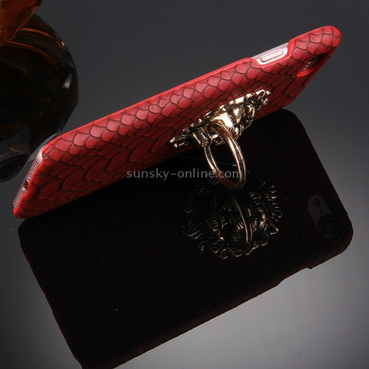 For iPhone 8 & 7 Snakeskin Texture Paste Skin PC Protective Case with ...