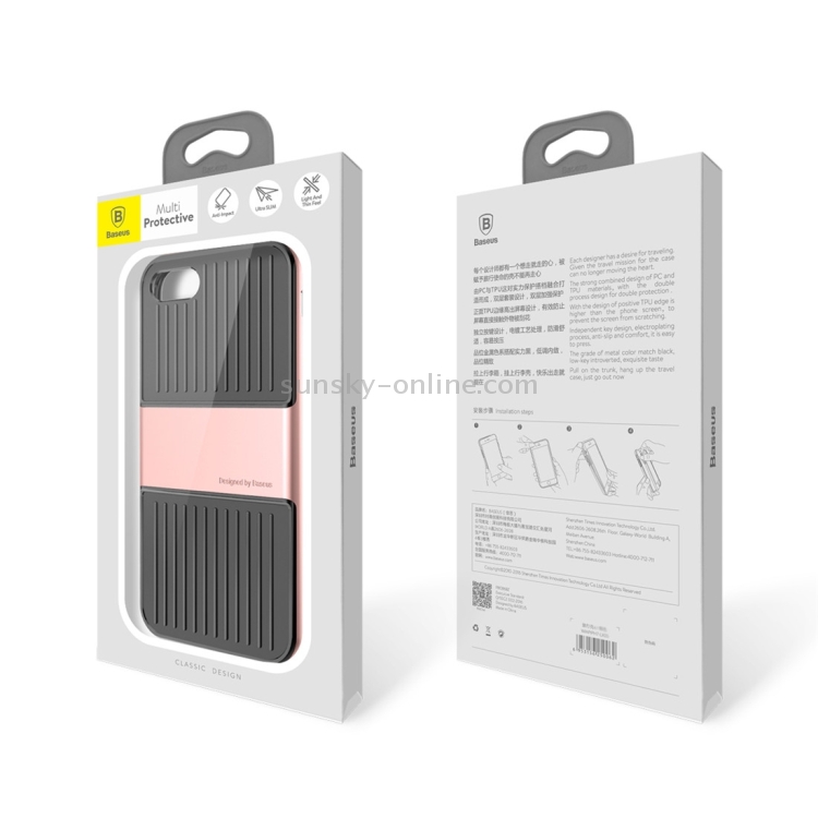 Baseus For iPhone 8 & 7 Separable PC + TPU Combination Travel Back ...