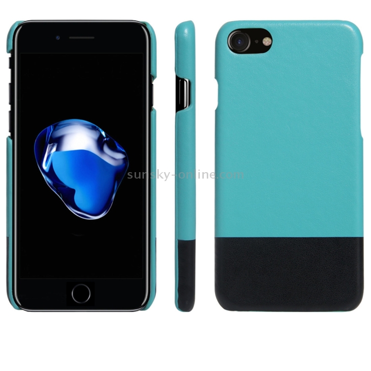 For iPhone 8 & 7 Fashionable Color Matching Bicolourable PC + PU ...