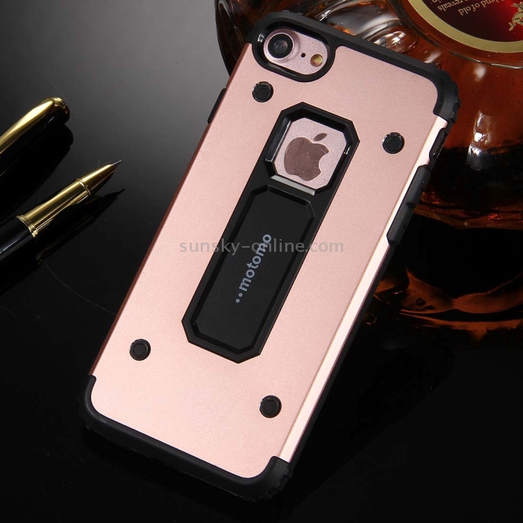 MOTOMO for iPhone 8 & 7 Metal + TPU Combination Protective Back Case ...