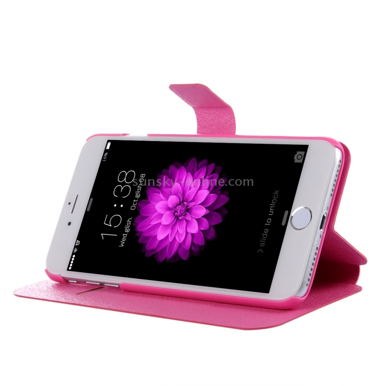 For iPhone 8 & 7 Silk Texture Horizontal Flip Leather Case with ...