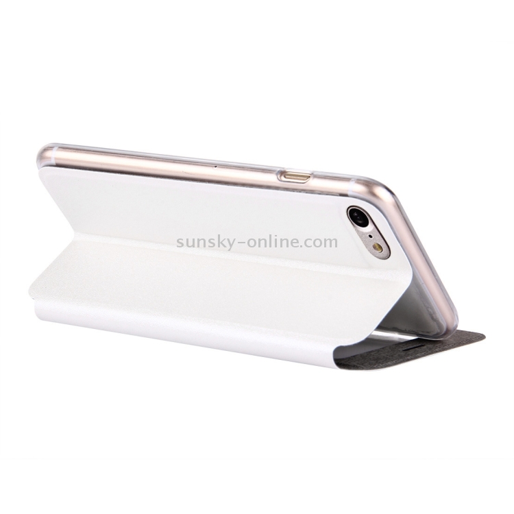 For iPhone 8 & 7 Horizontal Flip Leather Case with Call Display ID ...