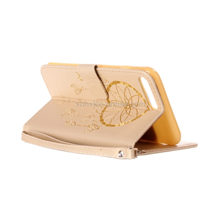 For iPhone 8 Plus & 7 Plus Crazy Horse Texture Dream Catcher Printing ...