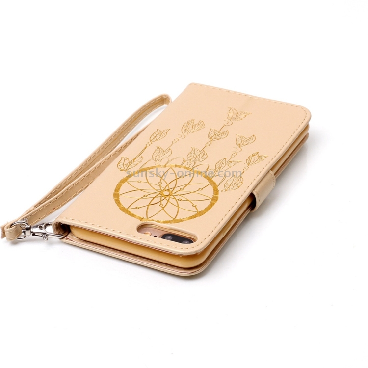 For iPhone 8 Plus & 7 Plus Crazy Horse Texture Dream Catcher Printing ...