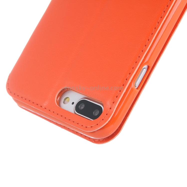 For iPhone 8 Plus & 7 Plus Crazy Horse Texture Horizontal Flip Leather ...