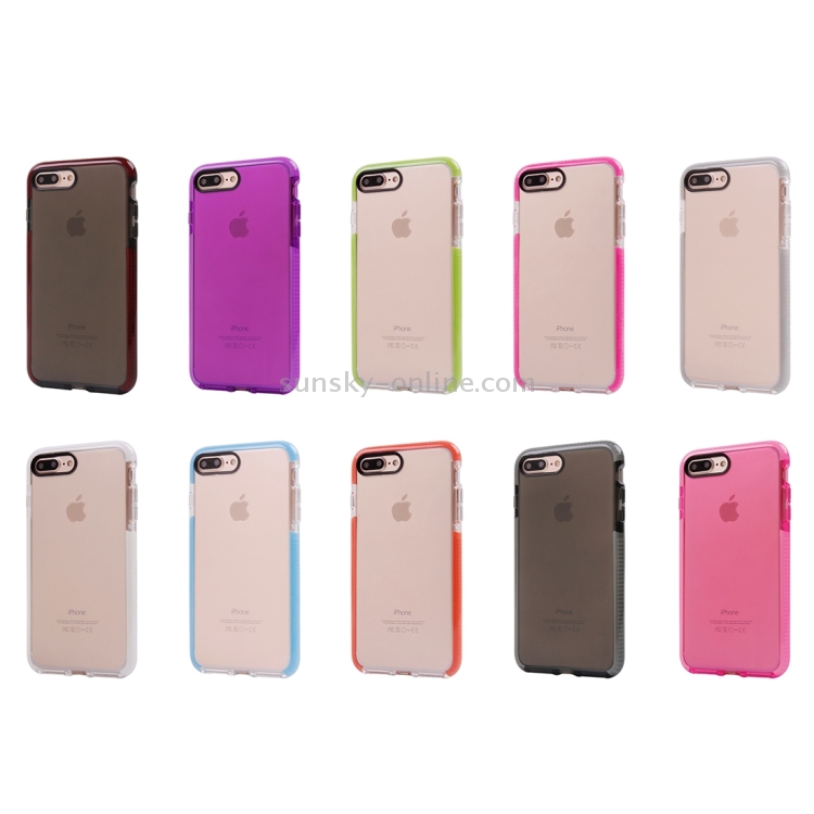 For iPhone 8 Plus & 7 Plus Transparent Texture Soft D3O TPU Protective ...