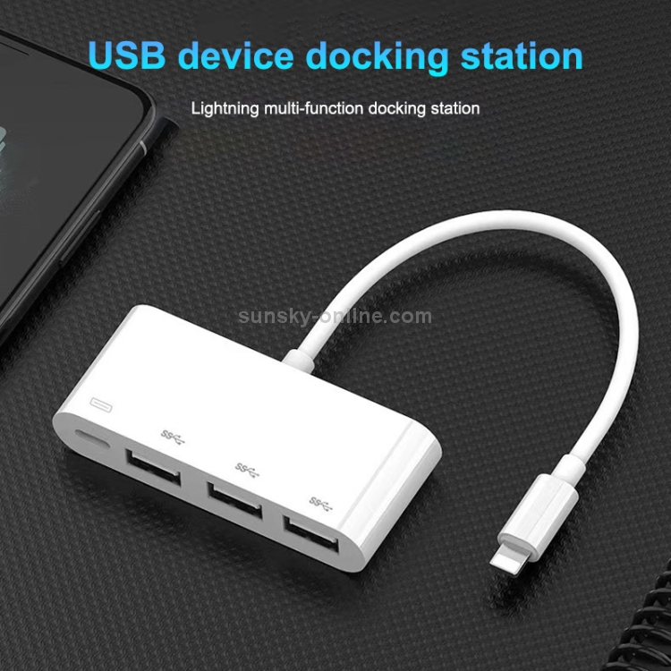 NK-1032 8 Pin to 8 Pin + 3 x USB Port Multi-function Adapter