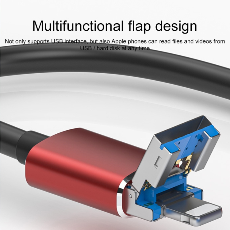 4 in 1 8 Pin/USB to Type-C / 2个USB / 8 Pin Ports Multifunctional ...