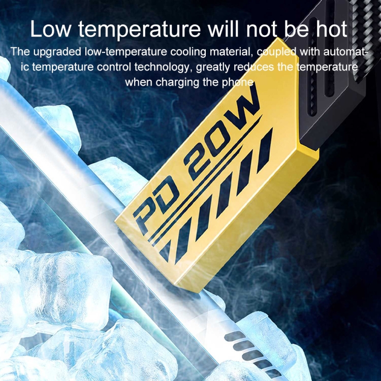 WK WDC-191 Mech Series PD 20W USB-C/Type-C to 8 Pin Fast Charge Data ...