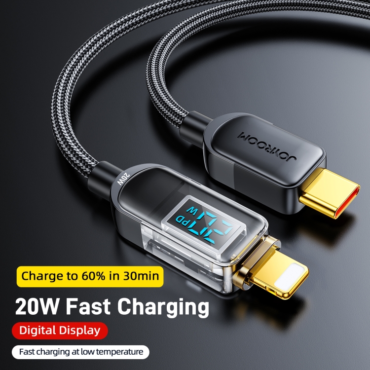JOYROOM S-CL020A4 20W USB-C / Type-C to 8 Pin Digital Display Fast ...