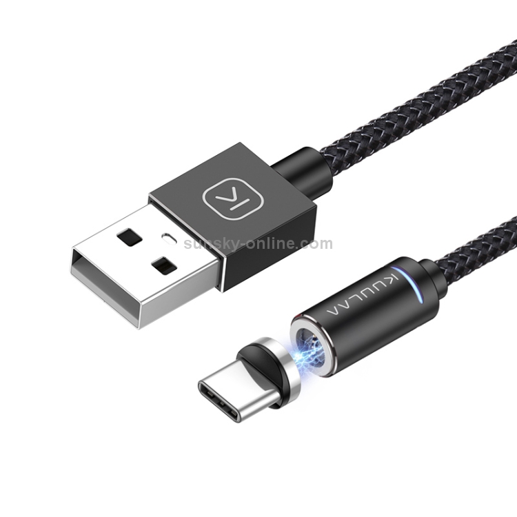 KUULAA KL-O21 Type-C / USB-C Round Head Fast Charging Magnetic Charging Data Cable, Length: 1m ...