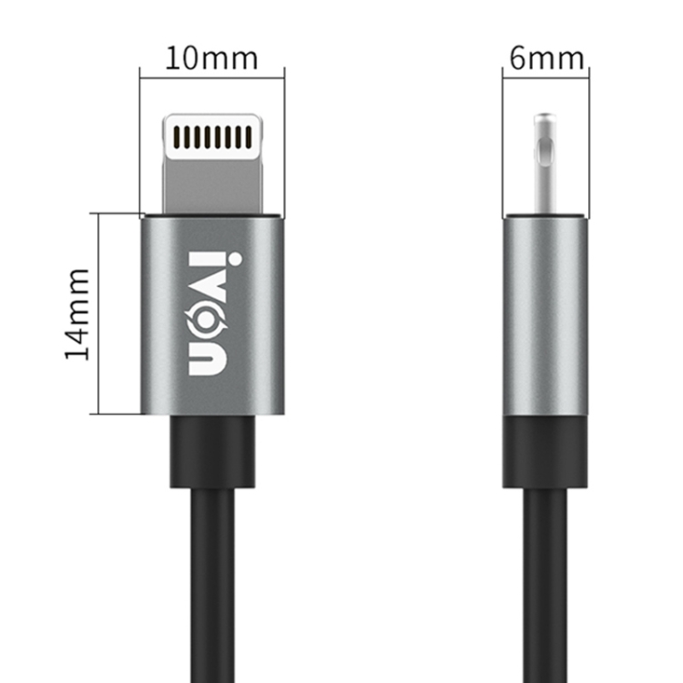 IVON CA73 2.4A Type-C / USB-C สายเคเบิลข้อมูลการชาร์จอย่างรวดเร็วความ ...