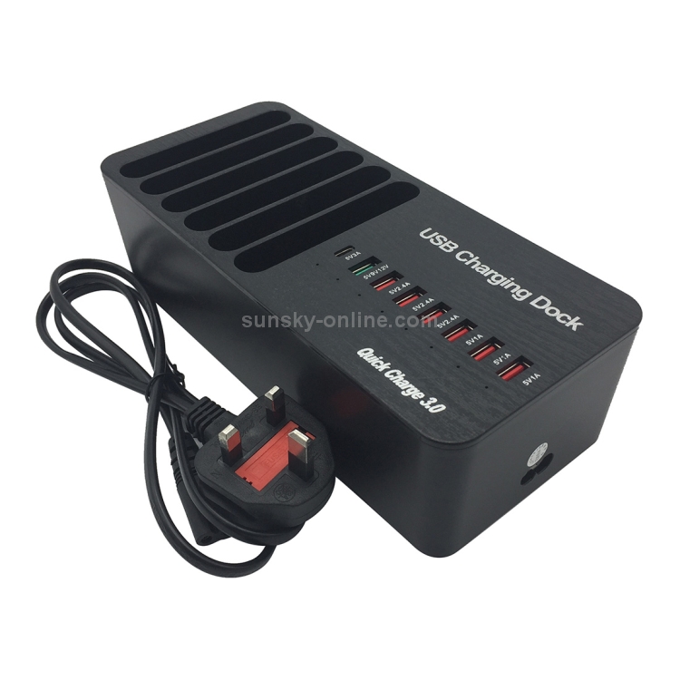 WLX-658L 40W 8 พอร์ต USB แท่นชาร์จเร็วแท่นชาร์จอัจฉริยะพร้อมที่วาง ...