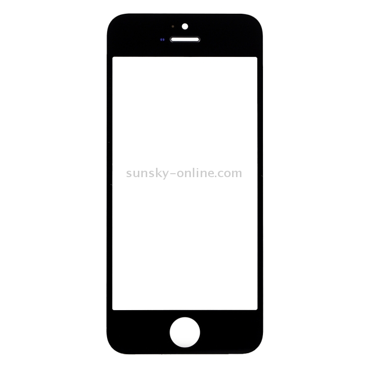 for iPhone SE Front Screen Outer Glass Lens(Black)