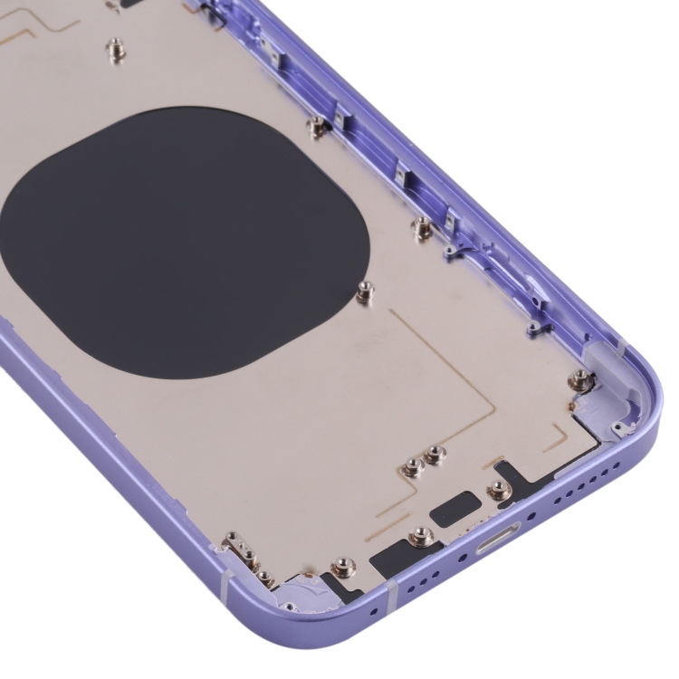 Back Housing Cover with Appearance Imitation of iP13 for iPhone XR(Purple)
