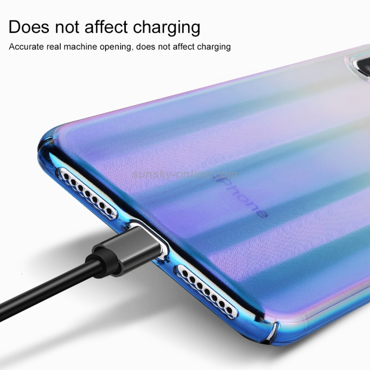 For iPhone X / XS SULADA Shockproof Nano Color Electroplating Auroral ...