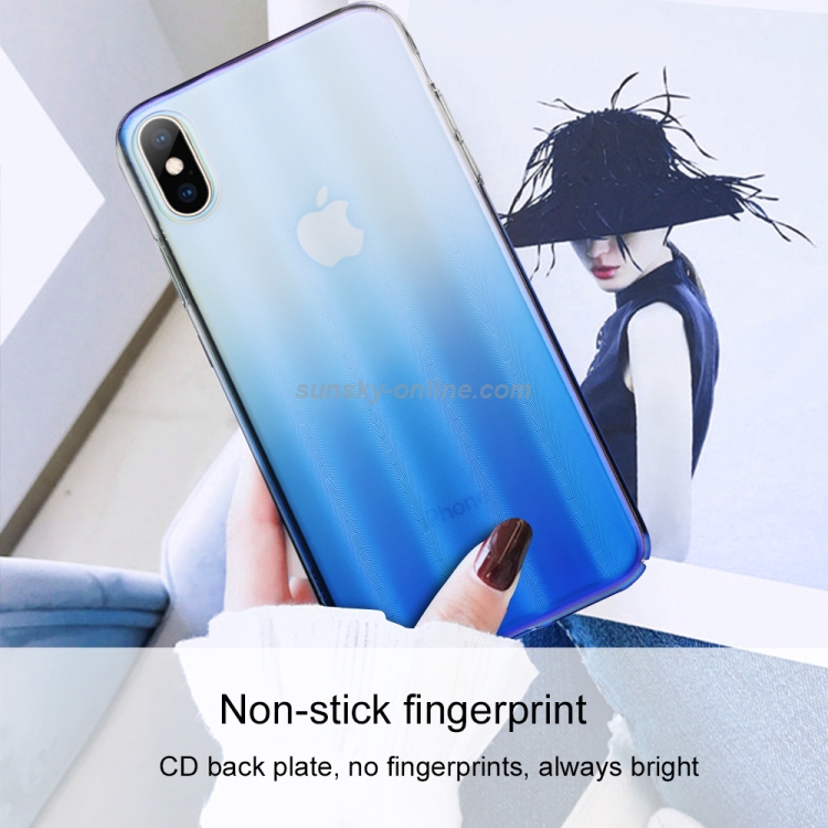 For iPhone X / XS SULADA Shockproof Nano Color Electroplating Auroral ...