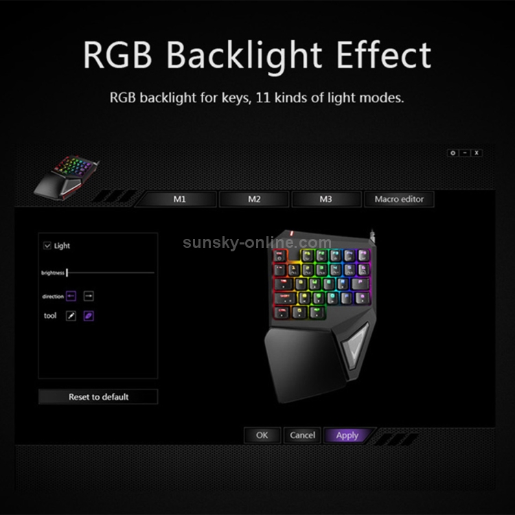 DELUX T9 Plus Professional Mechanical Gaming Keypad with 11 Light Modes