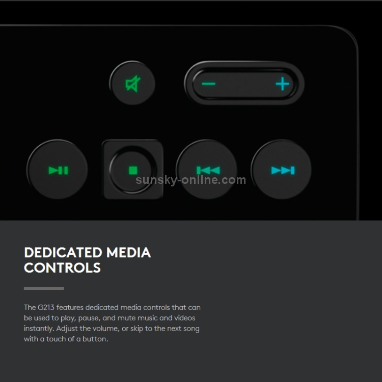 Logitech G213 USB 2.0 Wired Gaming Keyboard with RGB Backlight ...