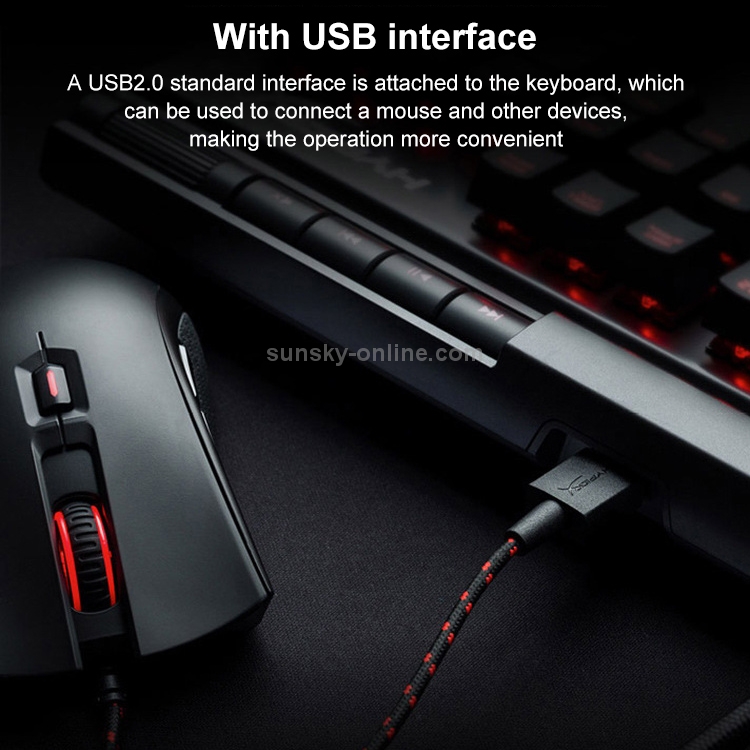 Kingston HyperX Alloy Elite HX-KB2BL2-US/R1 RGB Green Shaft Mechanical ...
