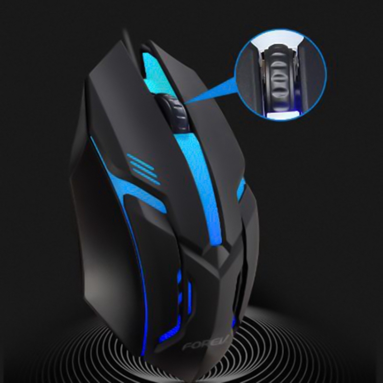 FOREV FV136 1000dpi Wired Gaming RGB Lighted Mouse (Black)