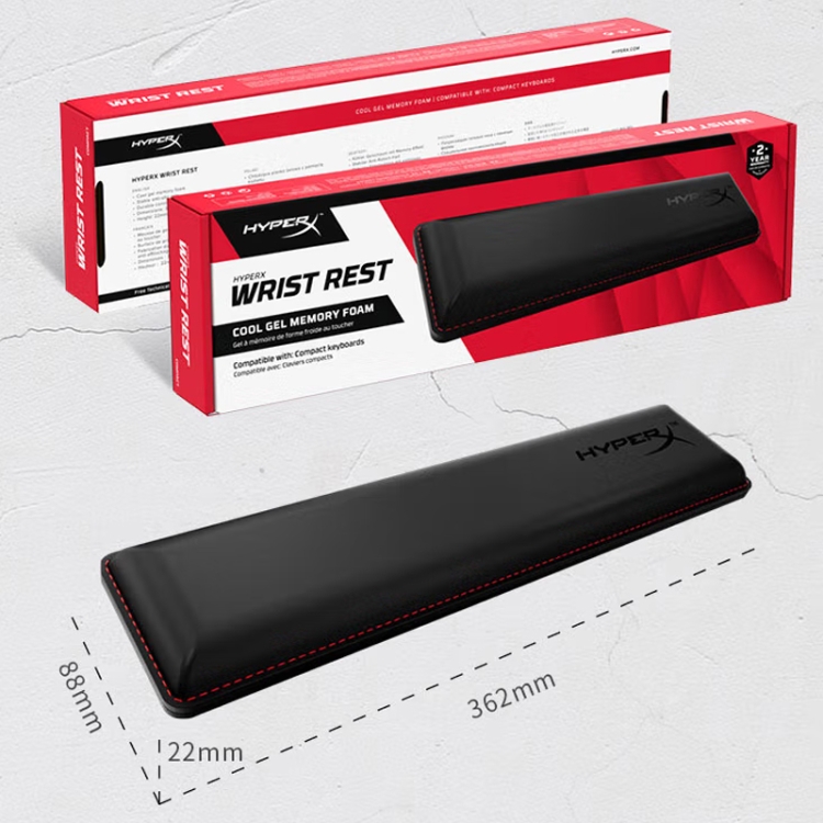 HyperX HWRT1 Coastal Gaming Memory Foam Keyboard Pillow Holder,Size: L ...