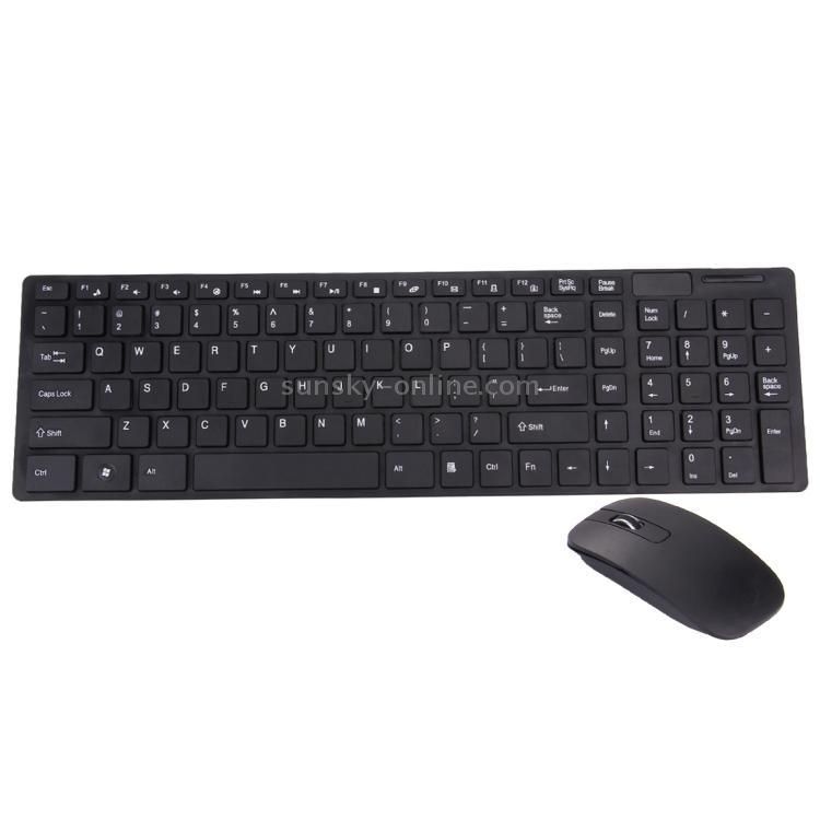 JK-906 2.4GHz Wireless 102 Keys Ultrathin Keyboard with Keyboard Cover ...