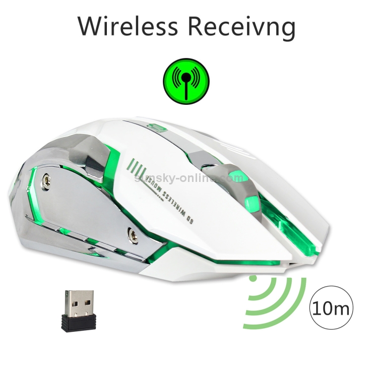 ZERODATE X70 2.4GHz Wireless 6-Keys 2400 DPI Adjustable Ergonomics ...