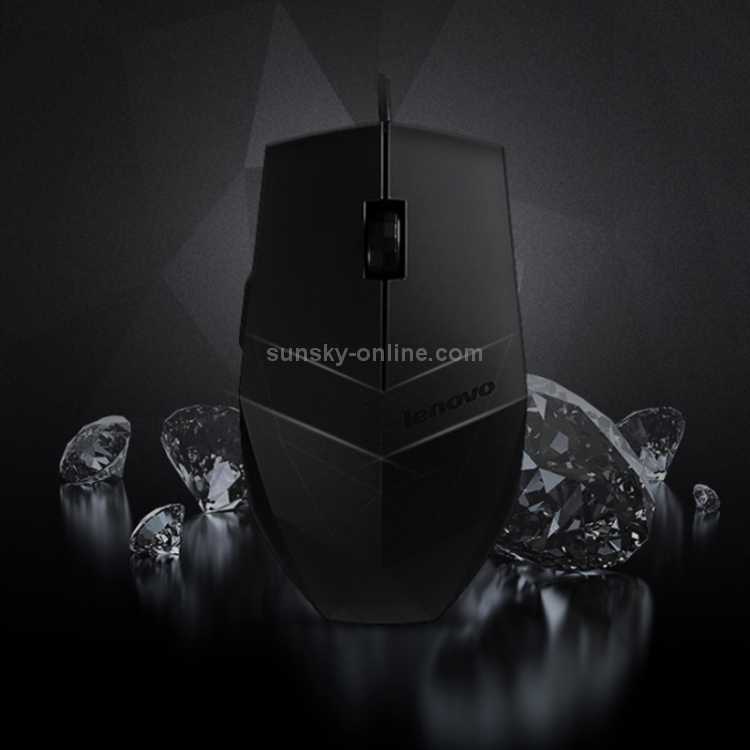 Lenovo M300 Multi-function Diamond Shape Wired Mouse (Black)