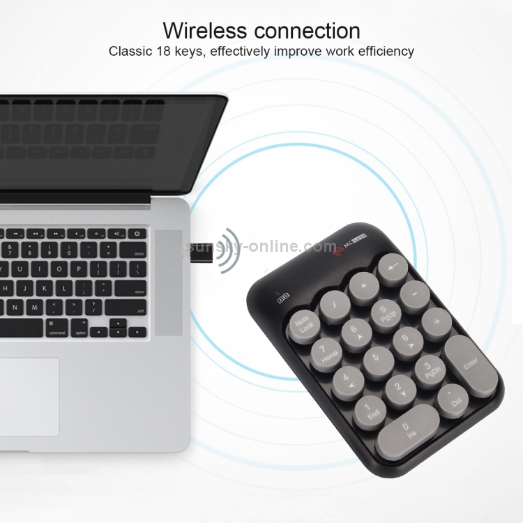 MCSaite MC-52AG USB-C / Type-C Universal Mini 18-keys Wireless Digital ...