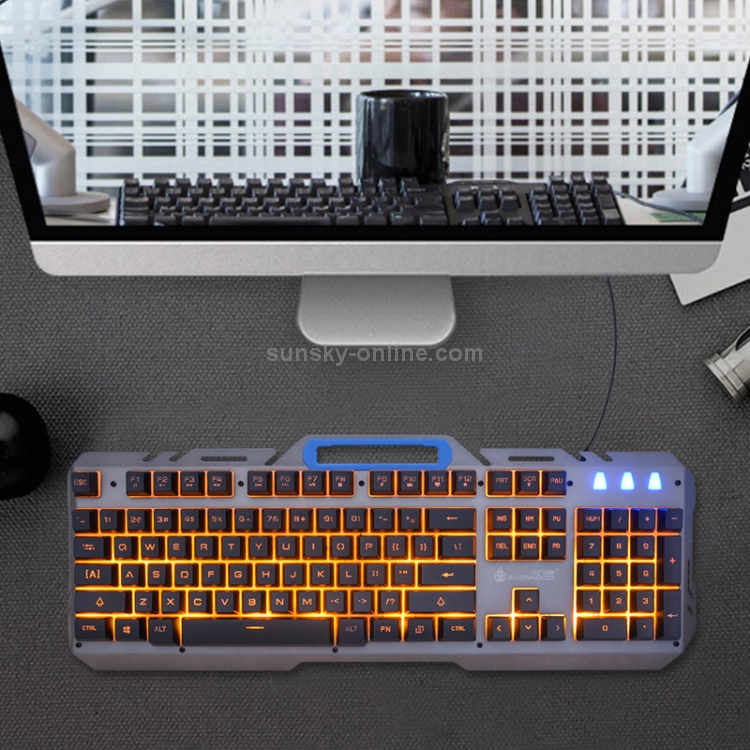 SHIPADOO K950 104-key Wired RGB Color Backlight Character Transmission ...