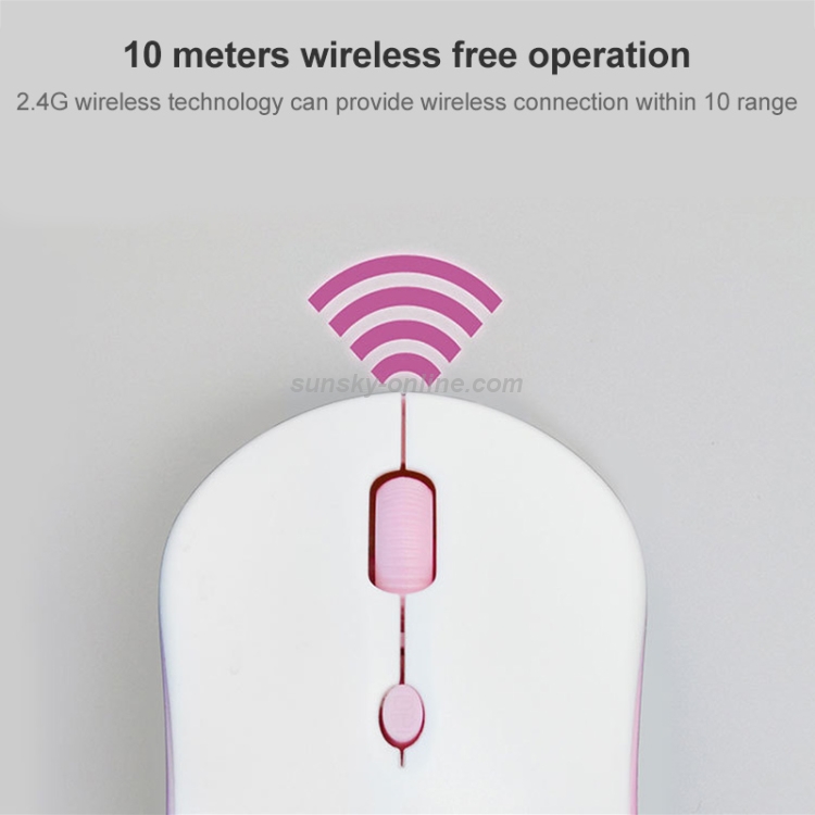 SHIPADOO W200 2.4GHz Wireless Portable Mouse for Mac Desktop Laptop(Black)