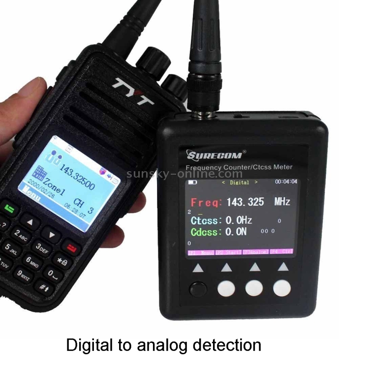SF401 Plus Portable Handheld Frequency Counter for Walkie Talkie ...