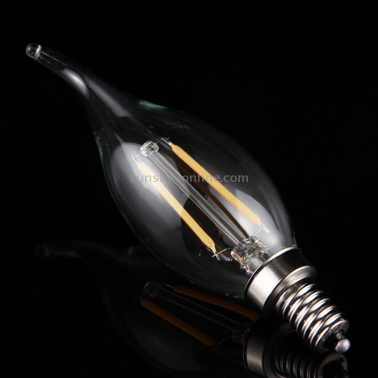 C35 E12 หลอดไฟ LED หลอดไส้หลอด LED แบบหรี่แสงได้ 2 วัตต์