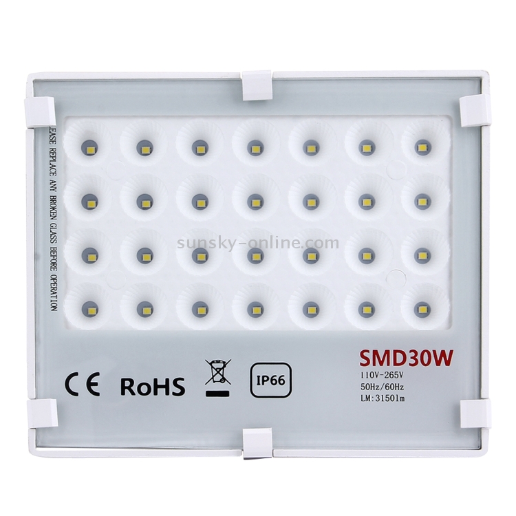 น้ำท่วมไฟ LED กันน้ำ 30W IP66
