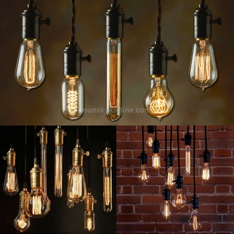 C35 E14 4W 4 LEDs 300 LM 3000K หลอดไฟ LED ย้อนยุคแบบหรี่แสงได้หลอด ...