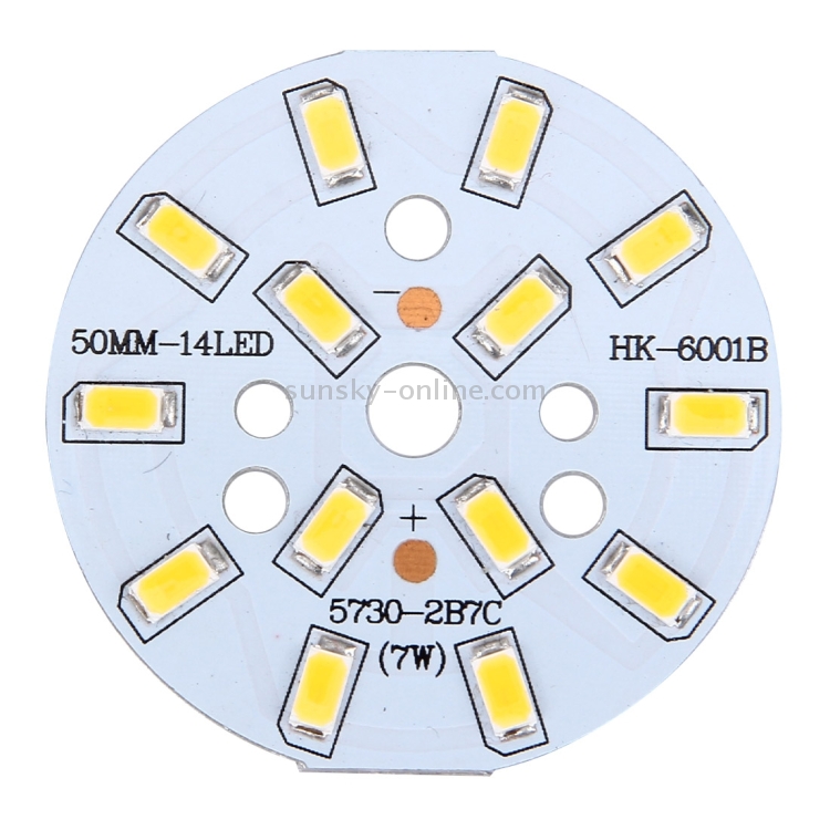แผงไฟฐานอลูมิเนียม 10 ชิ้น 7W SMD 5730