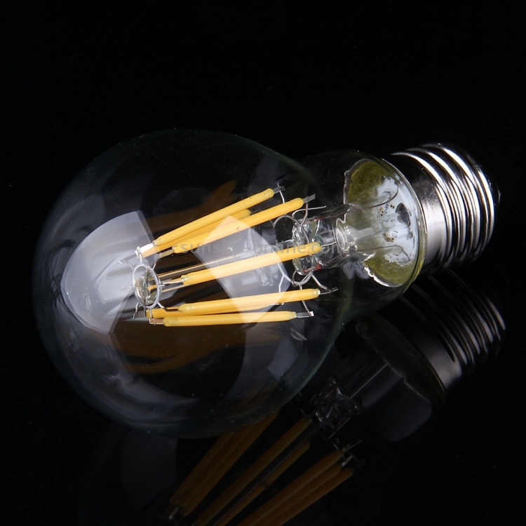4 PCS A60 E27 8W Warm White LED Filament Light Bulb