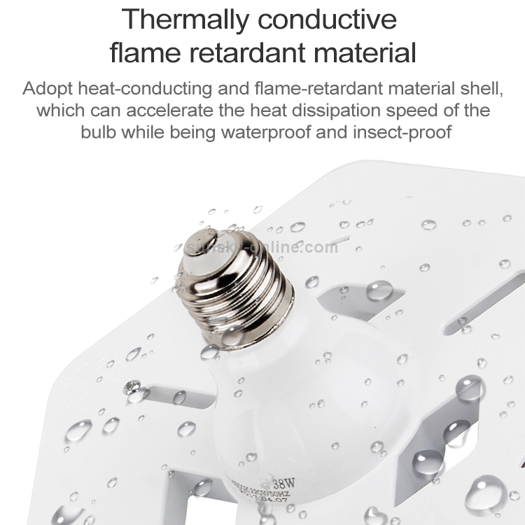 48W 220V Constant Current Snowflake Energy-saving LED UFO Light Bulb