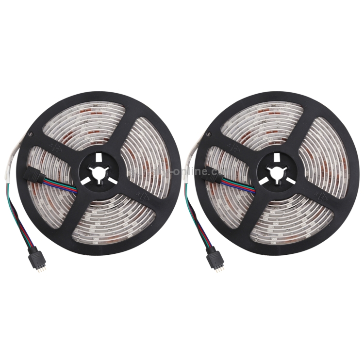 12V SMD 5050 30 LEDs Double Circle Waterproof Safety RGB LED Strip ...