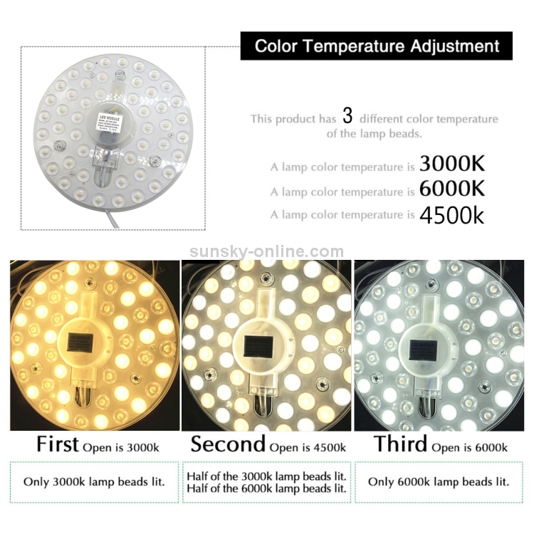 24W 48 LEDs SMD 2835 3000-6000K Cool White / Warm White / Natural White ...