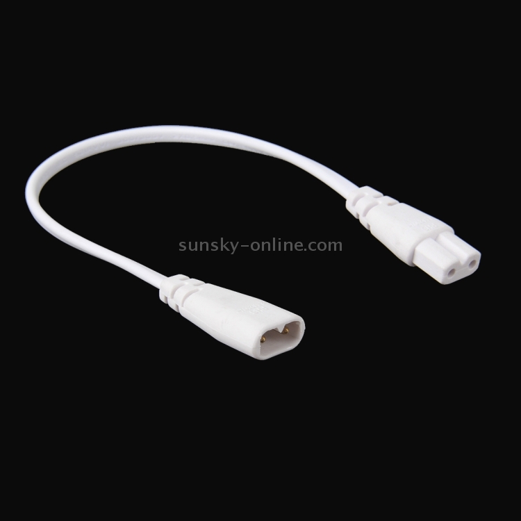 10 PCS 30cm Male to Female Tube Connector Cable Fitting with 2 Plugs