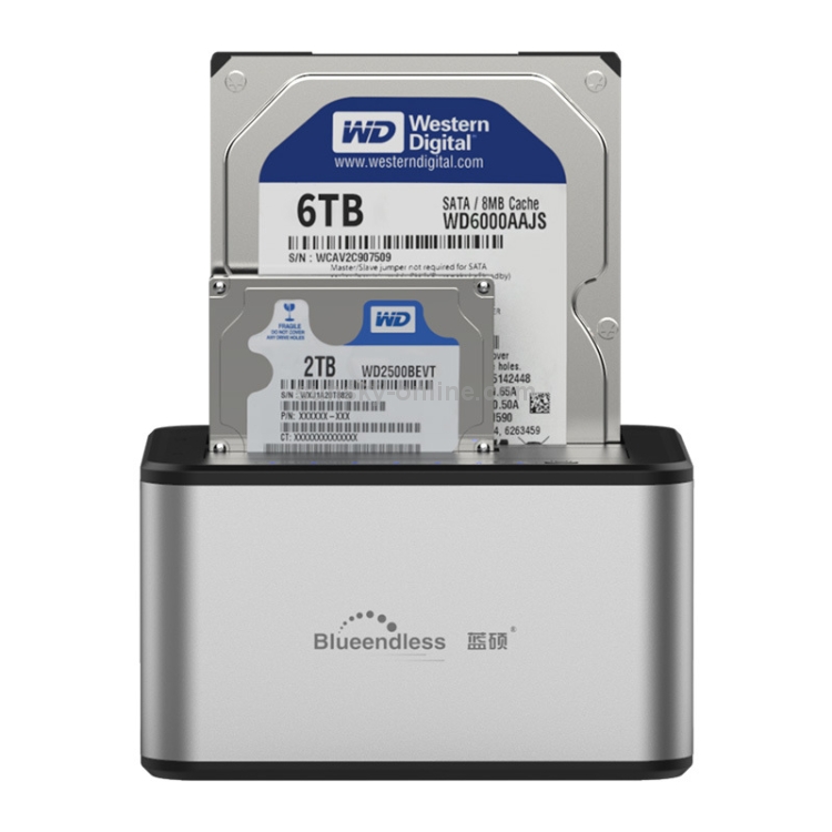 Blueendless 2,5 / 3,5 inch SATA USB 3.0 2 Bay offline harde schijf ...