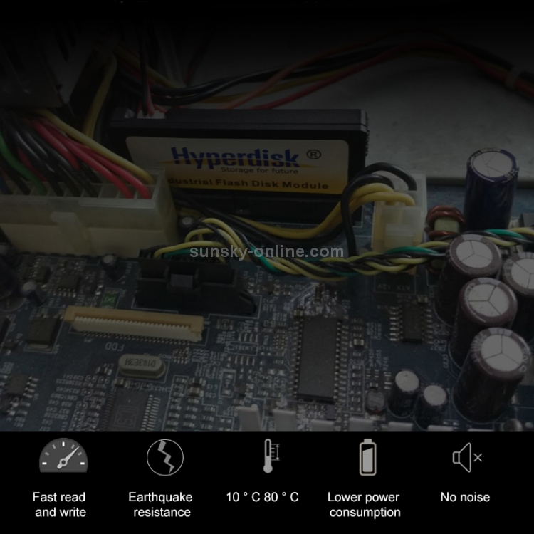 HyperDisk DOM 4GB MLC IDE-40pin Industrial Flash Disk Module SSD for ...