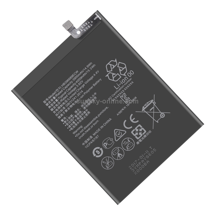 4000mAh HB396689ECW Li-Polymer Battery Replacement for Huawei Y7 Prime ...