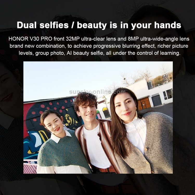 华为荣耀V30 Pro OXF-AN10双模5G 8GB+128GB 全网通 6.57寸Magic UI 3.0.1 (Android 10.0), 华为麒麟990 5G八核, 5G网络 ...