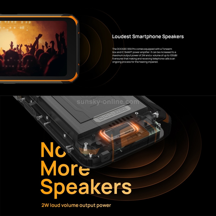 [HK Warehouse] DOOGEE S59 Pro Rugged Phone, 4GB+128GB